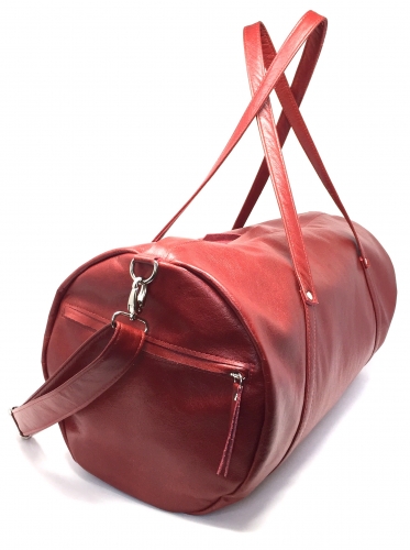 Rote Tasche aus Leder Damen Umhängetasche