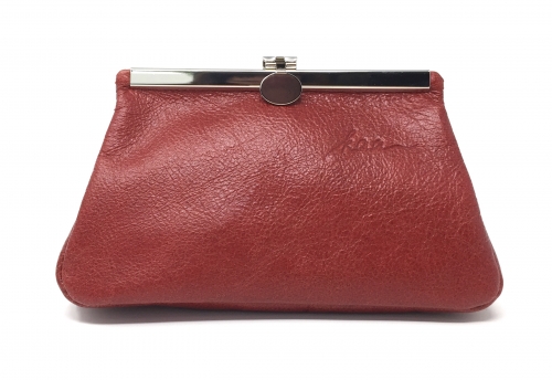 Rote Tasche aus Leder Damen Umhängetasche